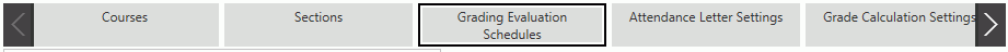 How to Add a Grading Evaluation Schedule